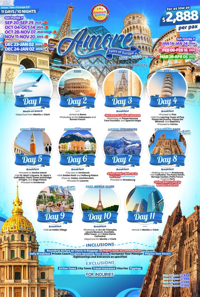 New Tour Packages - Amega Travel and Tours Services