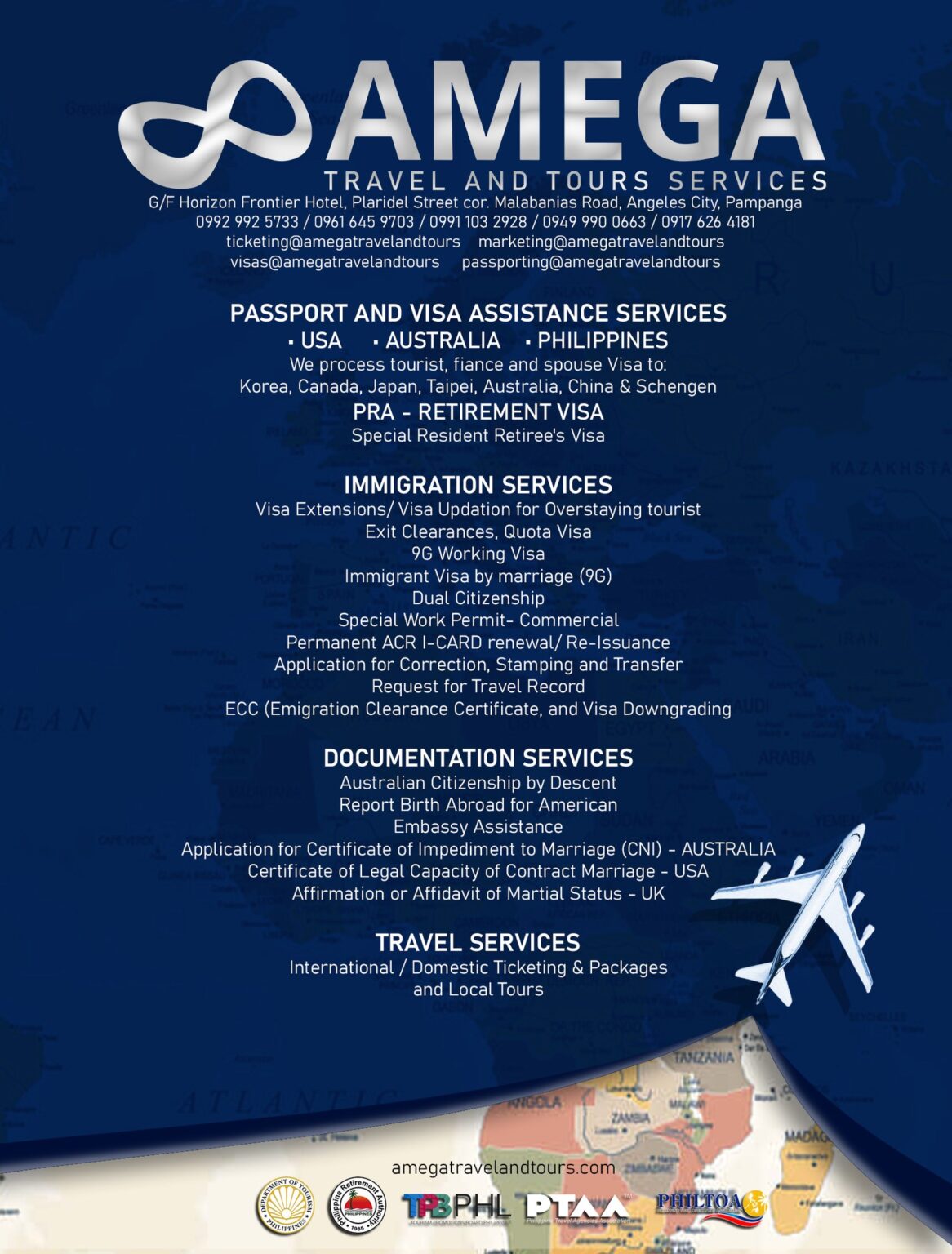 Amega Travel and Tours Services | Full-Service Travel Agency